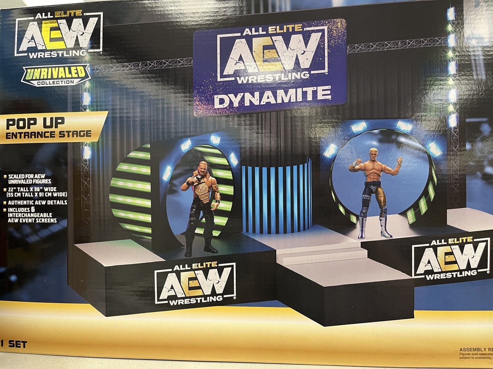 AEW Entrance Stage Pop Up All Elite Wrestling Action Figure Playset ...