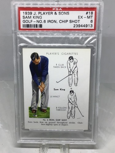 1939 J. Players & Sons Golfers #18 Sam King PSA 6 | eBay