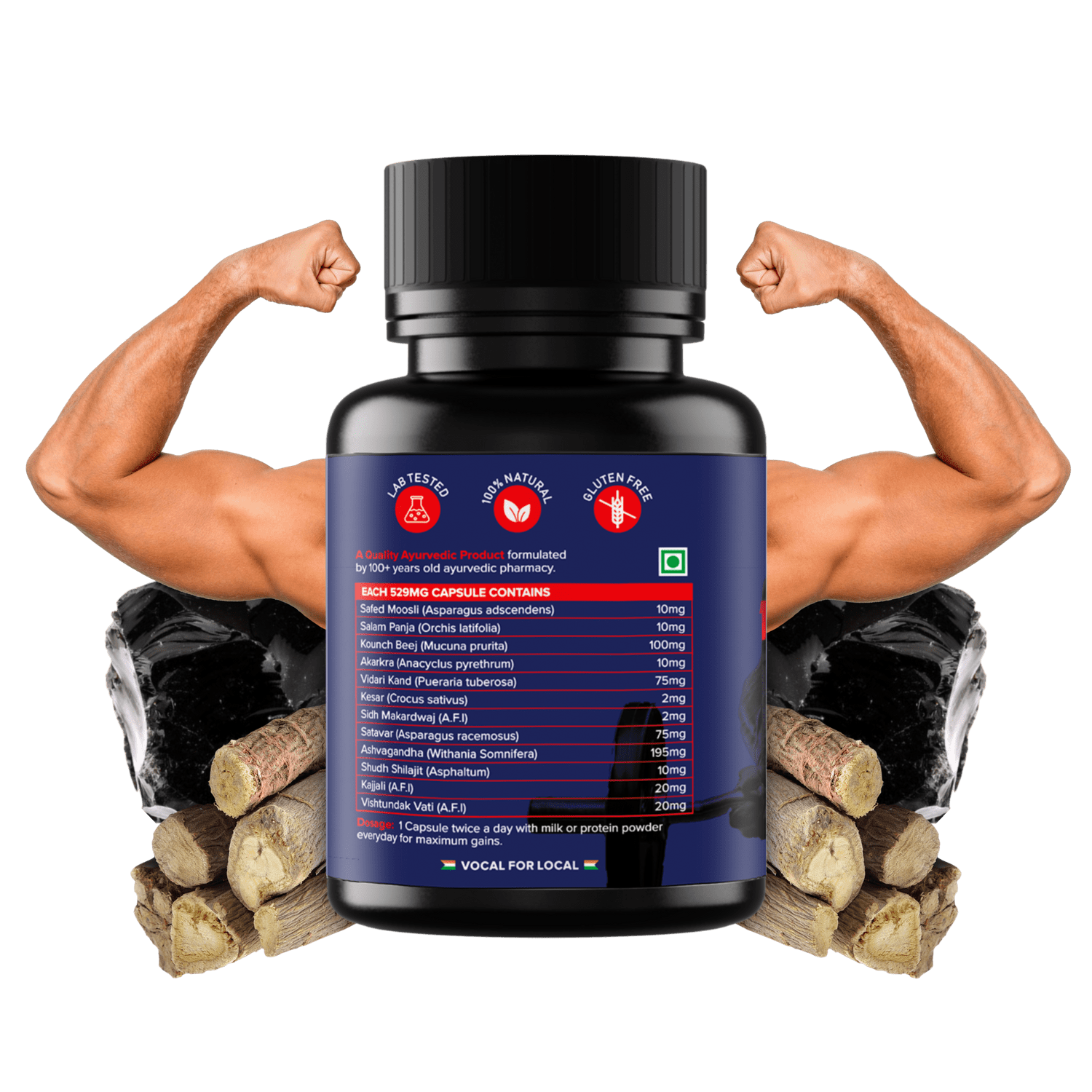 Testovridhi 60 Capsule Testosterone Boost For Best Physical Performance ...