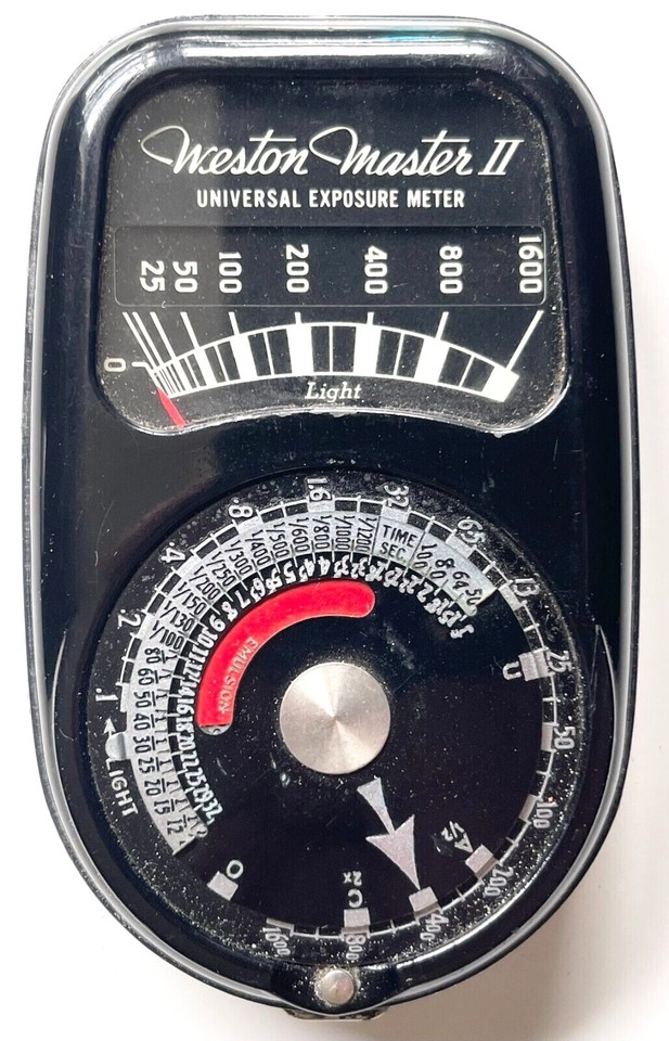 VINTAGE WESTON MASTER II 735 UNIVERSAL PHOGRAPHIC LIGHT EXPOSURE METER ...