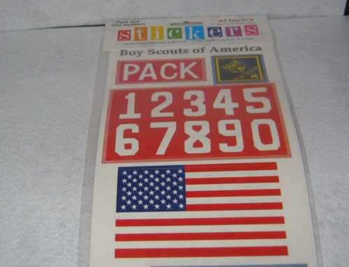 It Takes Two Stickers - Boy & Cub Scouts - Pack & Den Numbers - New ...
