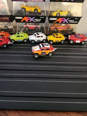 JOHNNY LIGHTNING ORANGE/RED/WHITE VW BAJA BUG THUNDERJET AFX ...