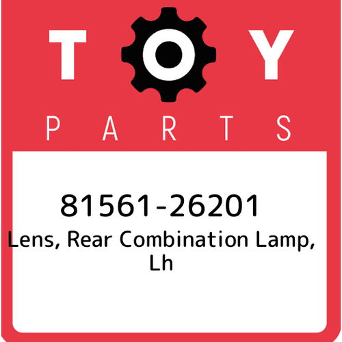 81561-26201 Toyota Lens, rear combination lamp, lh 8156126201, New ...