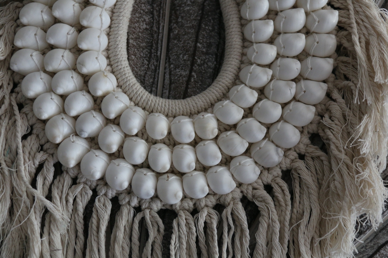 NEW Hand Crafted Balinese Shell Tribal Neck Piece - Primitive Shell Art ...