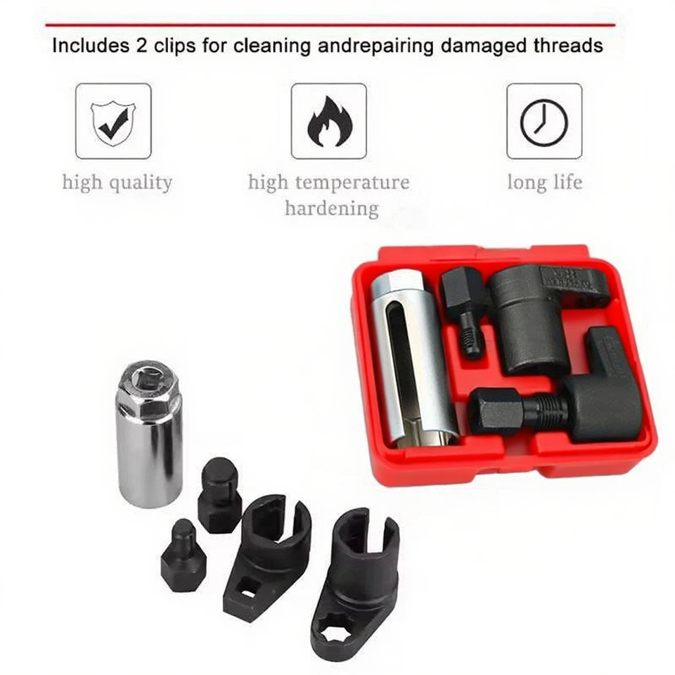 5PCS Oxygen Sensor Socket O2 Wrench Set Vacuum 3/8" Installer Tool US ...