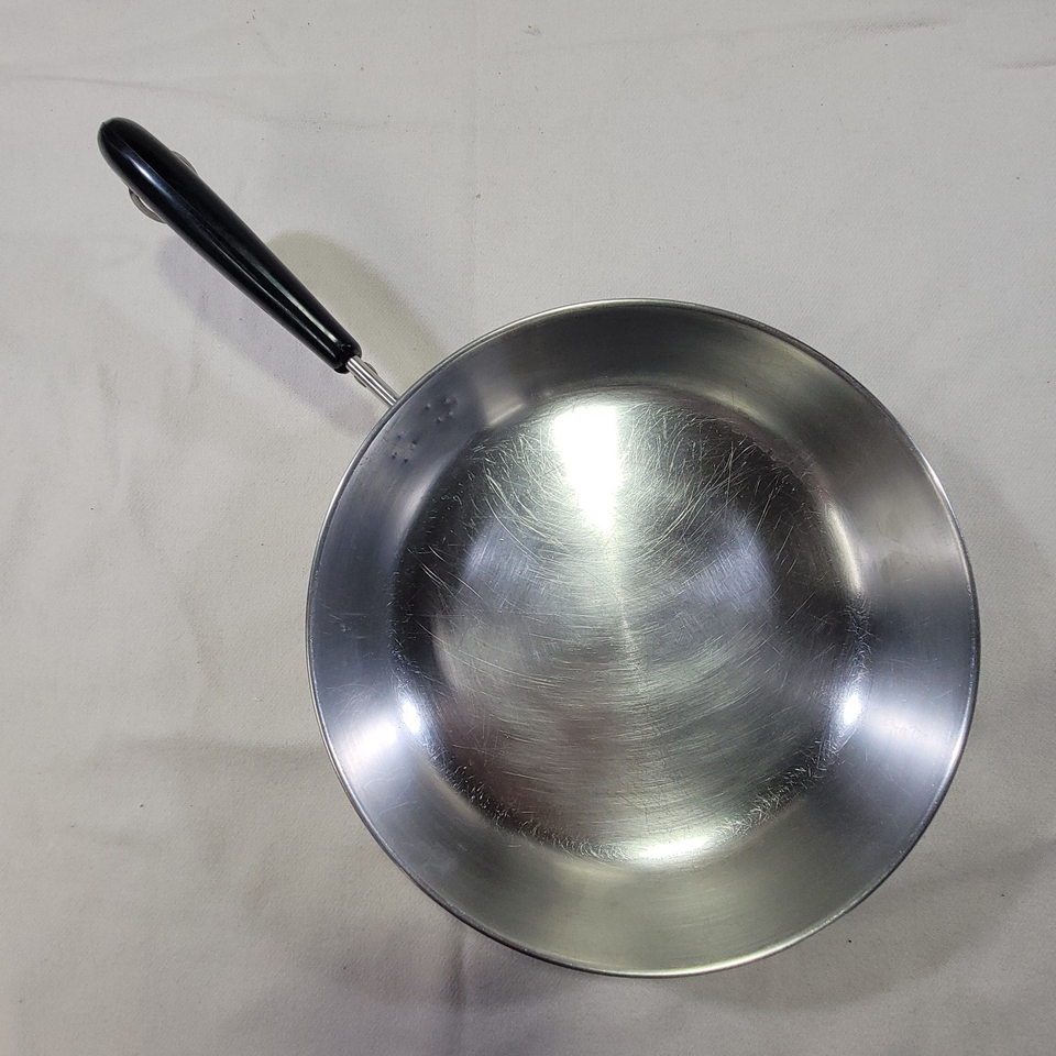 Revere Ware 10” Stainless Steel Skillet Fry Pan Tri Ply Disc Bottom ...