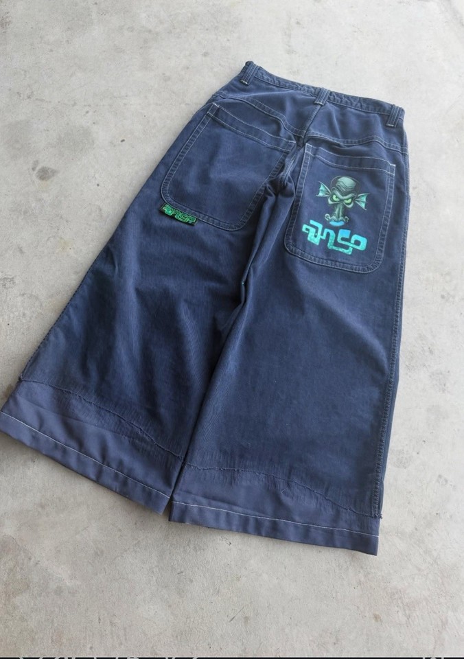 JNCO Legoon Jeans Baggy 33/30 RARE Trog Navy 323 Baggy Wide Leg Skater ...
