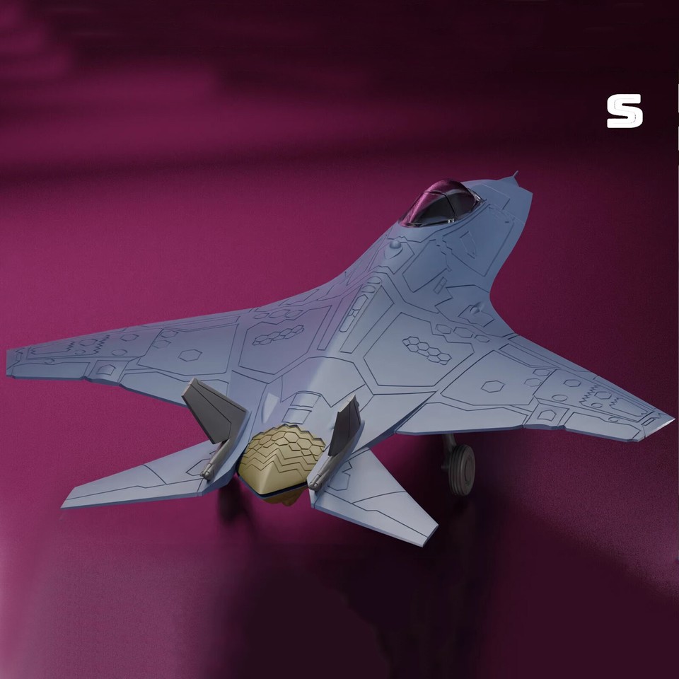 3D Printed 1/72 Russian fifth-generation aircraft MiG 41S Unpainted ...