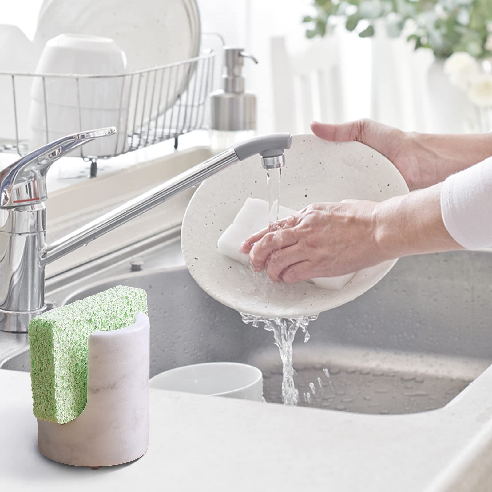 Marble Sponge Holder For Kitchen Sponge Holder Rustic Farmhouse ...