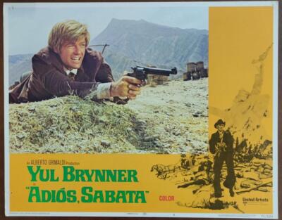 Dean Reed points his gun spaghetti western ADIOS SABATA original Lobby ...
