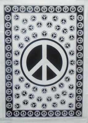 Tapestry Pease Sing Mandala Indian Wall Hanging Decor Bohemian Hippie ...