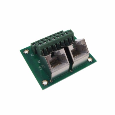 Dual RJ45 Ethernet Breakout Board Module 45D Screw Terminals | eBay