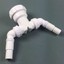 McAlpine V33WM Double Waste Pipe Washing Hose Drain Adaptor Twin 1 1/2 ...