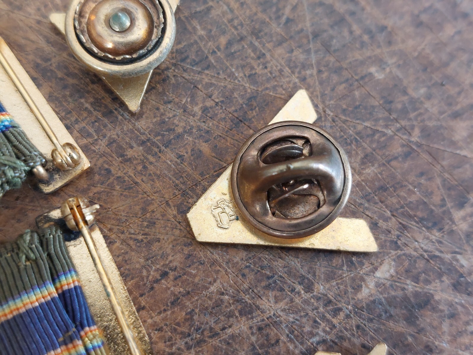 American Legion Ribbons Past President Officer Adjutant Pin Lot 40/8 74 ...