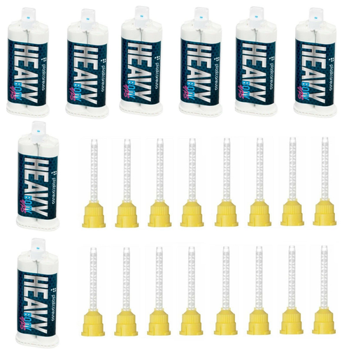 Dental Impression Material VPS Heavy Body Fast Set (8 Cartridge & 16 ...