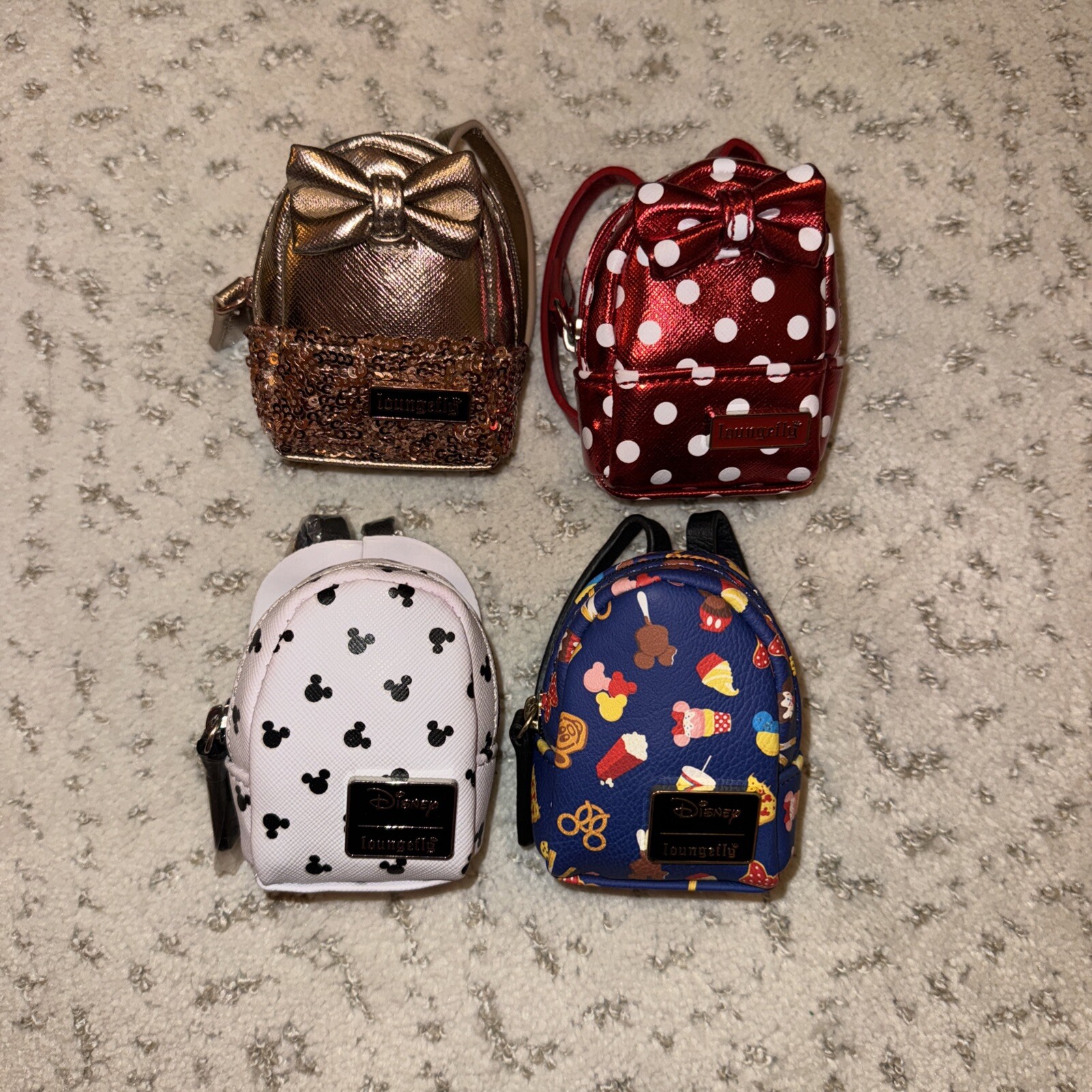 Four Nuimo Disney Backpack Loungefly Mickey Mouse Iconic Treats, Dots ...