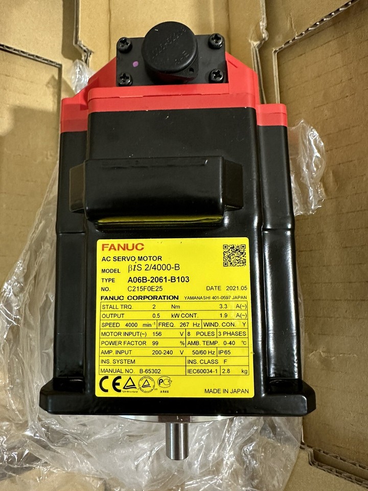 FANUC AC Servo Motor Beta iS 2/4000-B A06B-2061-B103 US Seller NDA ...