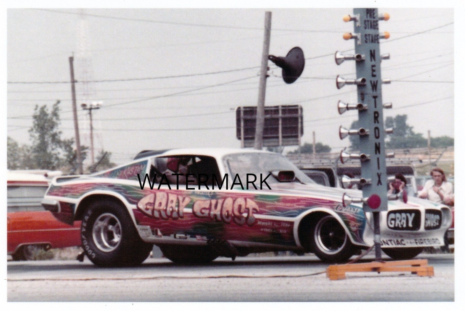 Vintage AHRA Drag Racing-"GRAY GHOST"Firebird Funny Car-Larry Swiater ...