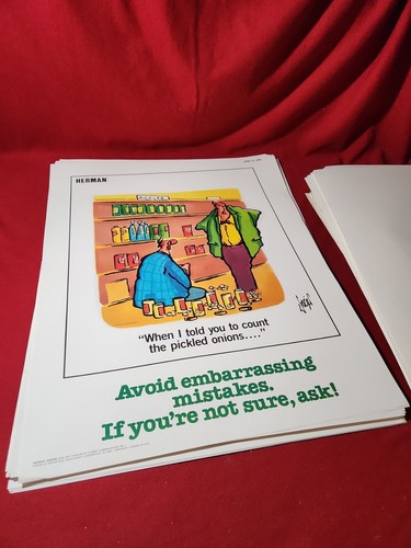 Herman Cartoon Safety Poster Jim Unger #424 | eBay
