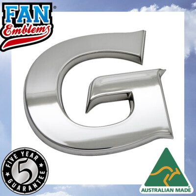 Fan Emblems Geelong G 3D Chrome AFL Supporter Badge | eBay