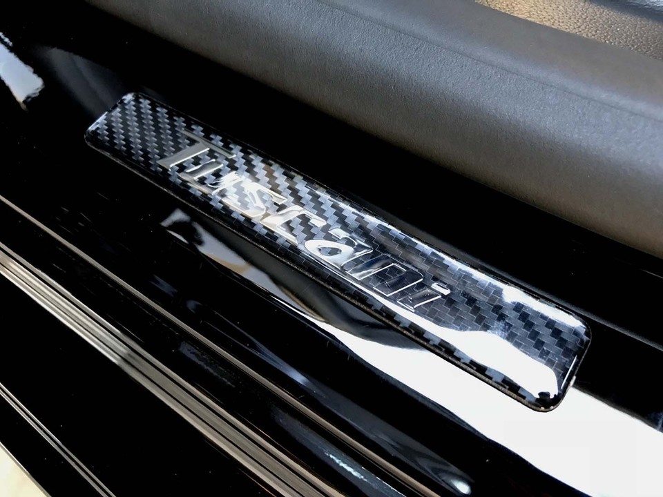 2pcs TUSCANI Doom Carbon Fiber Door Step Door Sills Sticker Decal | eBay