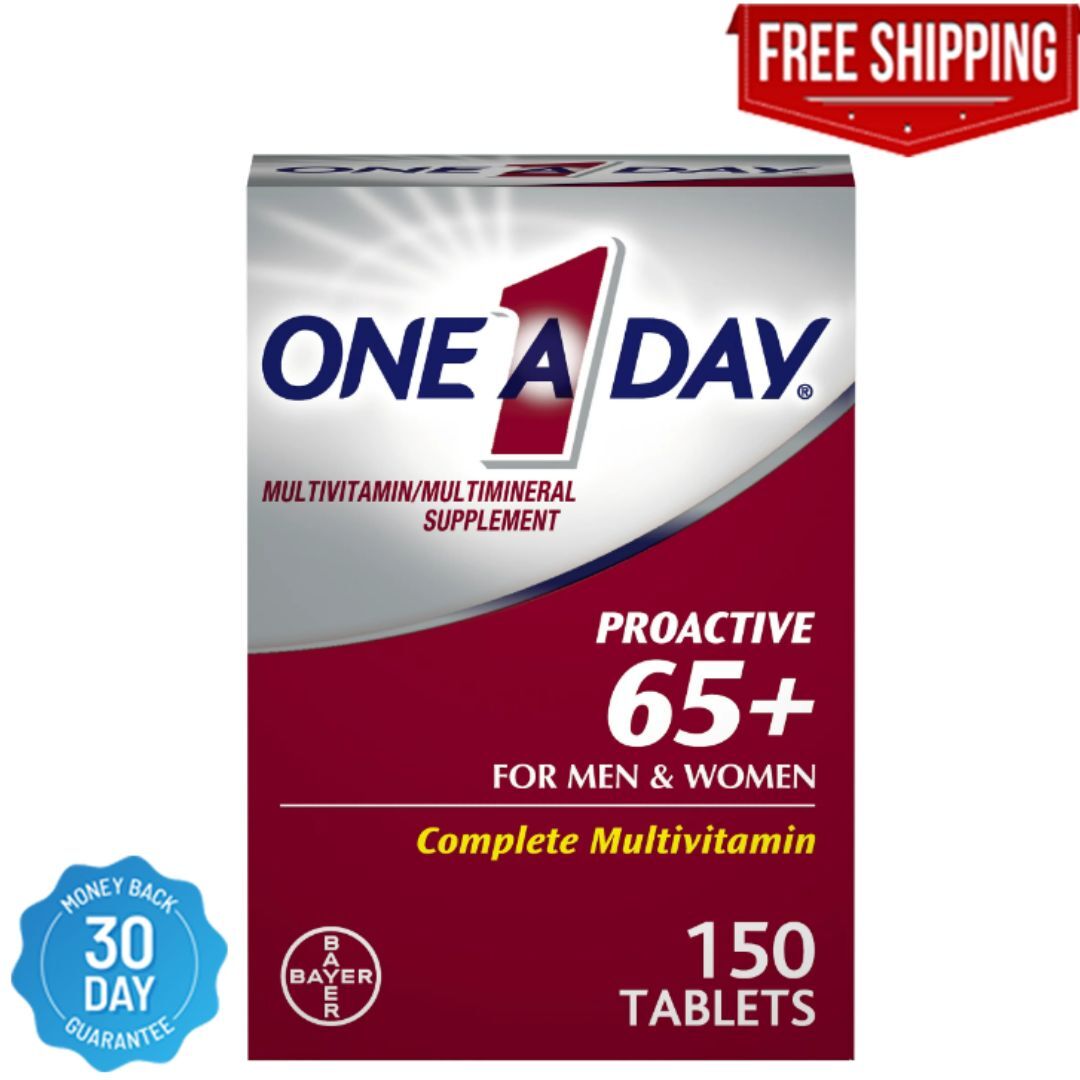 One A Day Proactive 65+ Multivitamin Tablets for Men and Women, 150ct ...