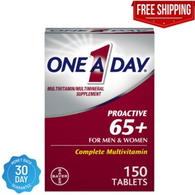 One A Day Proactive 65+ Multivitamin Tablets for Men and Women, 150ct ...