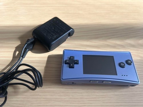 Nintendo Gameboy Micro blue Video Game Console with Charger working JP ...