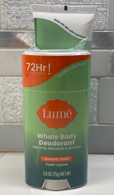 Lume Whole Body Deodorant Smooth Solid 2.6 & 3.0oz Invisible Cream ...