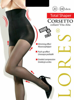 LORES Corsetto compression collant matte tights with modeling shorts 20 ...