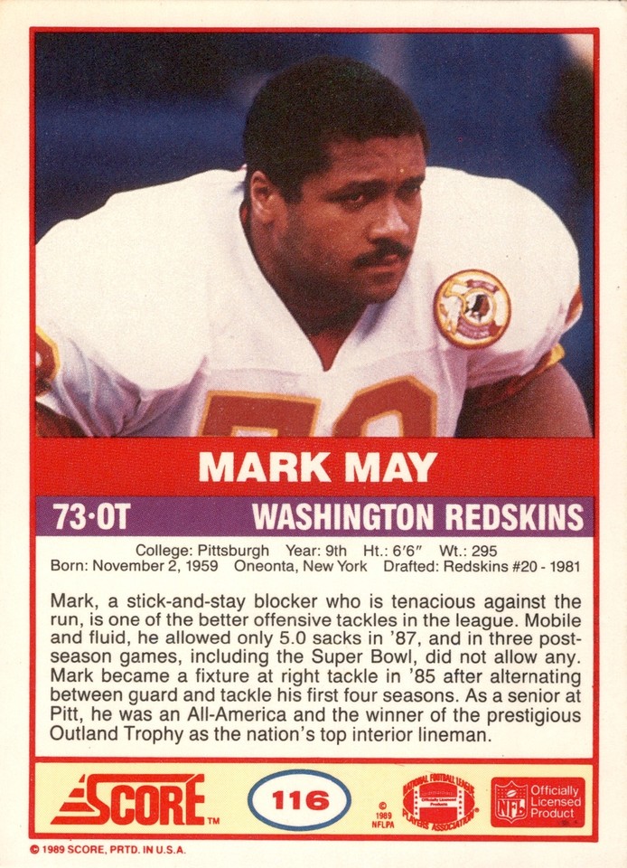 1989 Score #116 Mark May Great card! | eBay