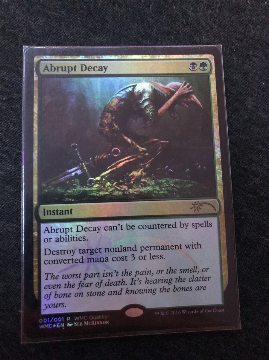 Abrupt Decay Foil