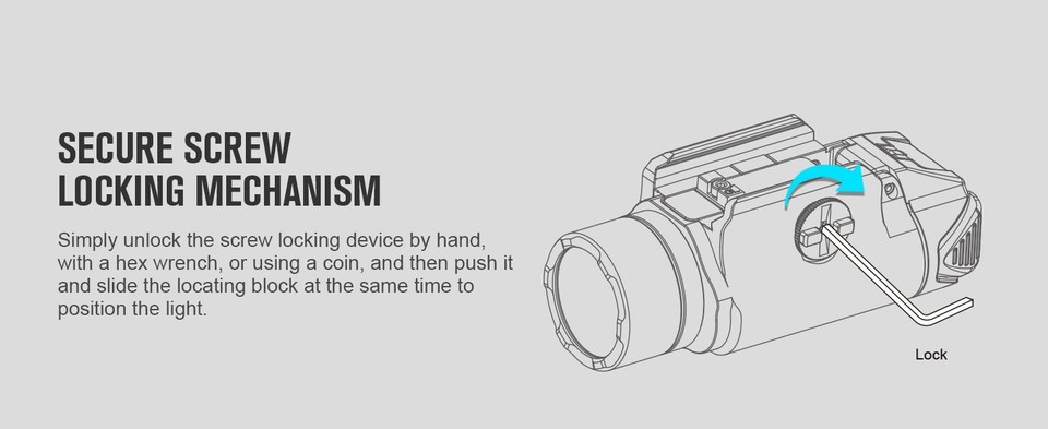 Olight PL-3S Valkyrie Compact WML Rail Mount Light, 1000 L, Adjustable ...