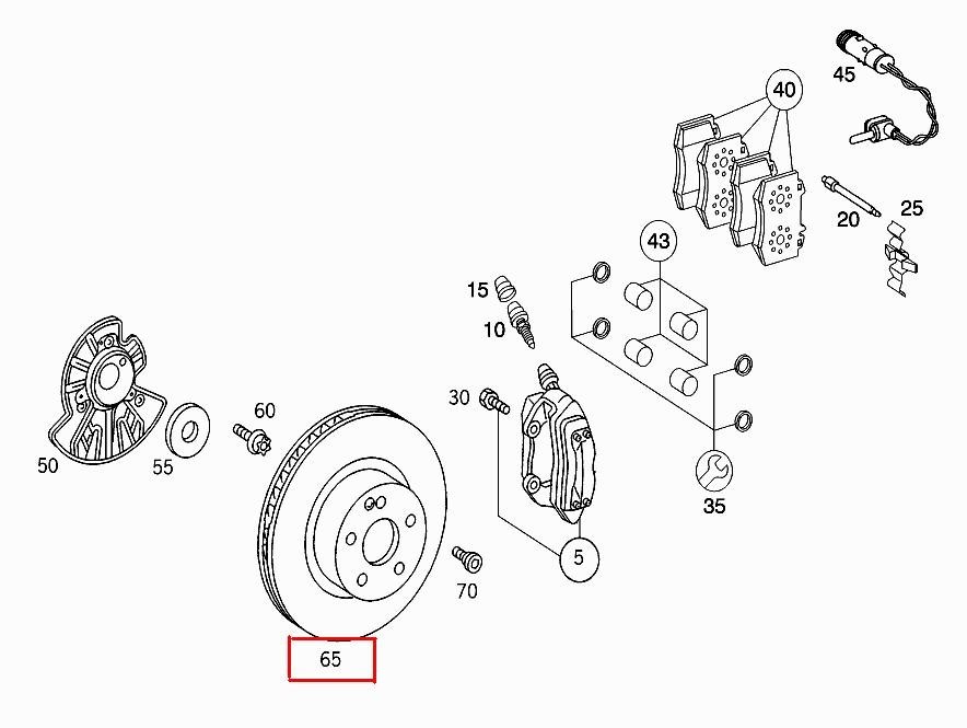 Mercedes-Benz Genuine Front Brake Disc 2214211712 for sale online | eBay