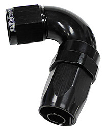 Aeroflow 120 Deg Hose End -10AN Black Full Flow Taper Style AF154-10BLK ...