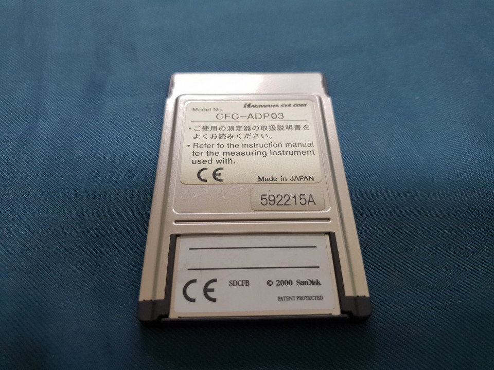 Hagiwara CFC-ADP03: Compact Flash Adapter (With SanDisk 256MB ...