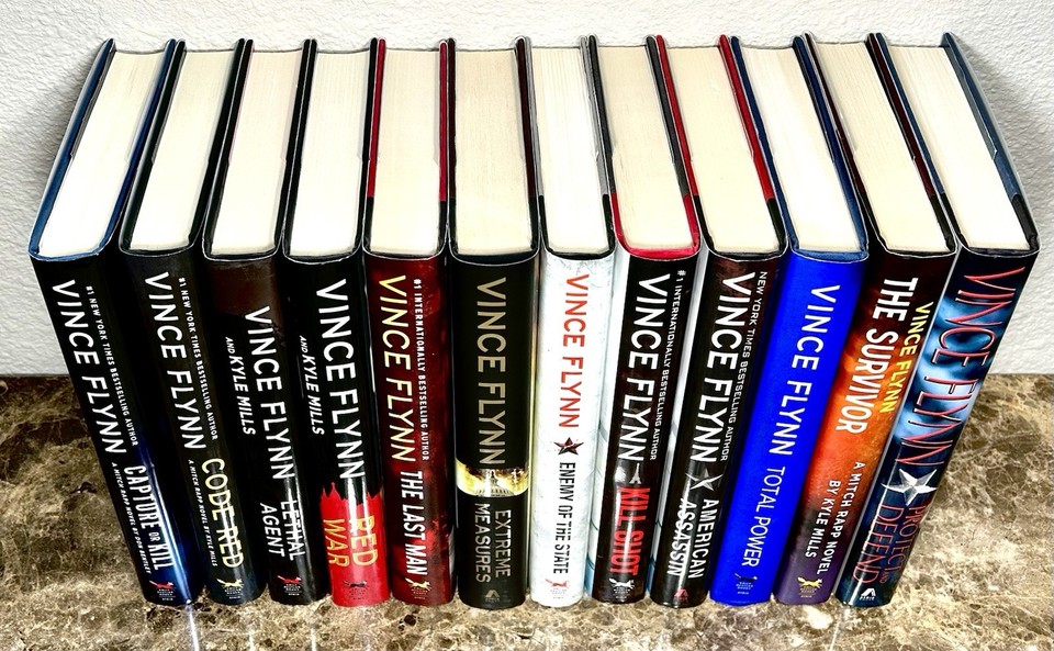 Vince Flynn MITCH RAPP Series Lot of 12 Books ALL Hardcover 1st Edition ...