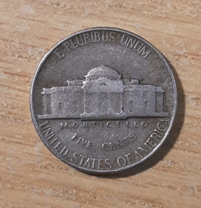 1955 THOMAS JEFFERSON NICKEL FIVE CENTS PHILADELPHIA AMERICA USA MM1 | eBay