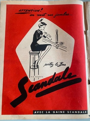 Publicité Vintage Advertising le bas SCANDALE Mars 1953 1 page | eBay UK