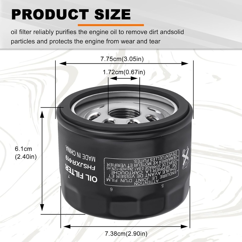 (6 Pack) for Kawasaki 49065-0721 Oil Filter Fits Engines Replace 49065 ...