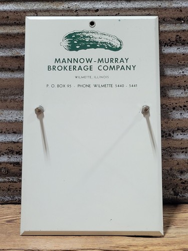 Vintage Pickle Advertising Calendar Sign Wilmette Illinois Chicago IL ...