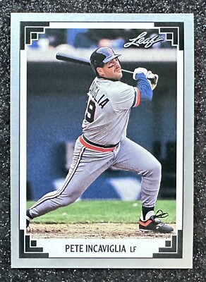 1991 Leaf Pete Incaviglia #366 Detroit Tigers Baseball Card | eBay