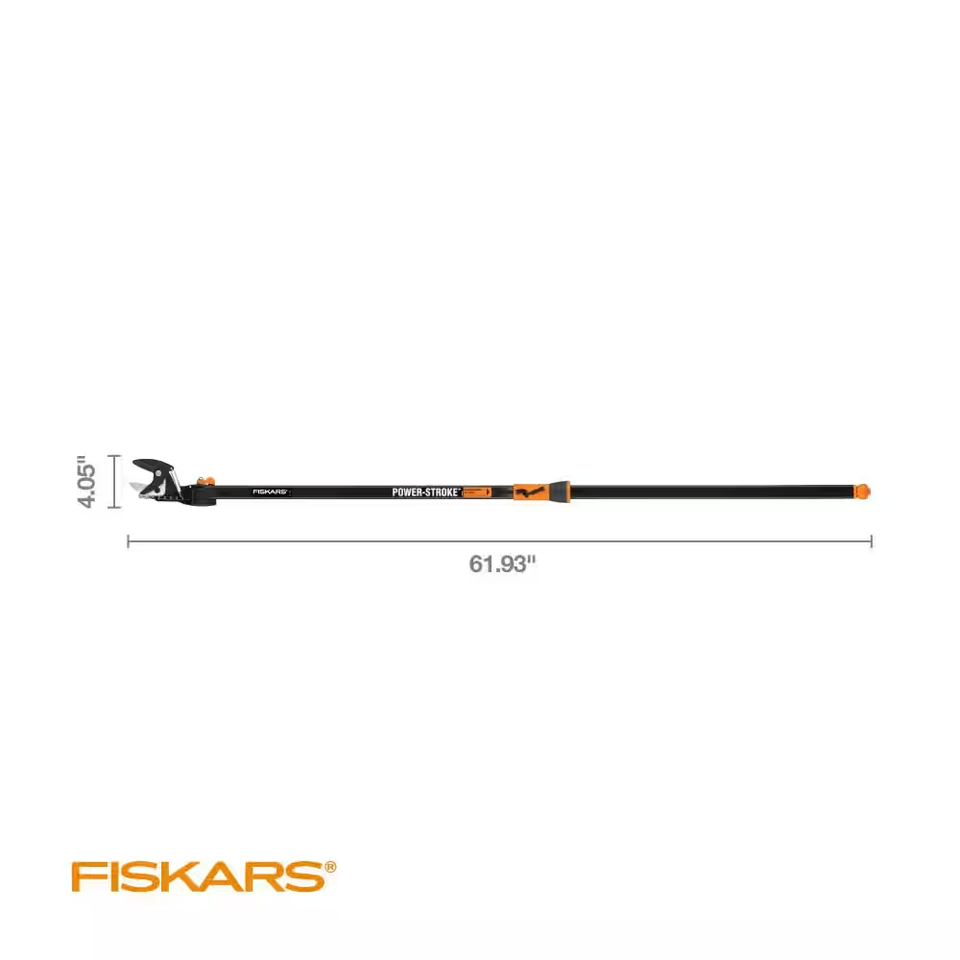 Fiskars Reach Stik 54 in. Tree Pruner Steel Cutting Rotate Bypass Blade ...