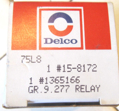 1965 BUICK RIVIERA NOS HEADLAMP ACTUATOR RELAY MIB 1365166 | eBay