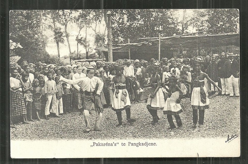 Pangkadjene Pakarena Dance Costume Celebes Sulawesi Indonesia stamp ...
