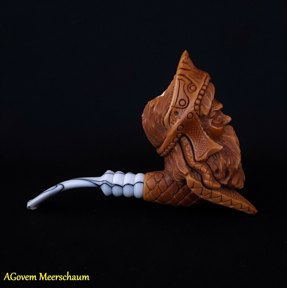 ROMAN SOLDIER Block Meerschaum Pipes, Smoking Pipe, Tobacco pipa, La ...