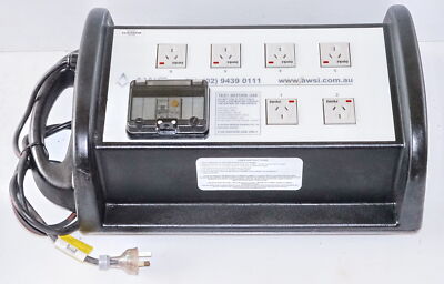 AWS 833710 6 x 10A 240V GPO Indoor Powerboard RCD Protected power board ...