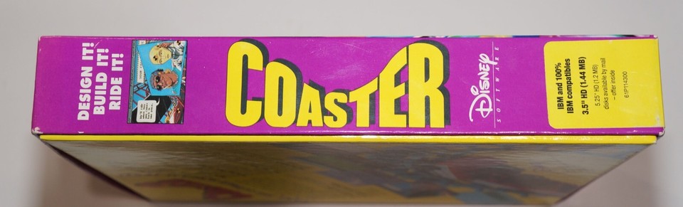 Coaster Disney Software 1993 Vintage Big Box PC Computer Video Game In ...