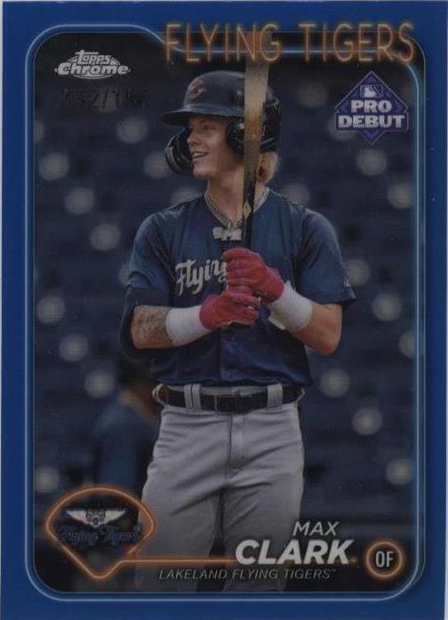2024 Topps Pro Debut - Chrome Max Clark #PDC-141 Blue Refractor /150 ...