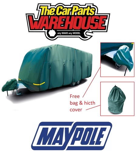 Maypole Caravan Cover 4-Ply Green Premium Breathable ALL SIZES - 2022 ...